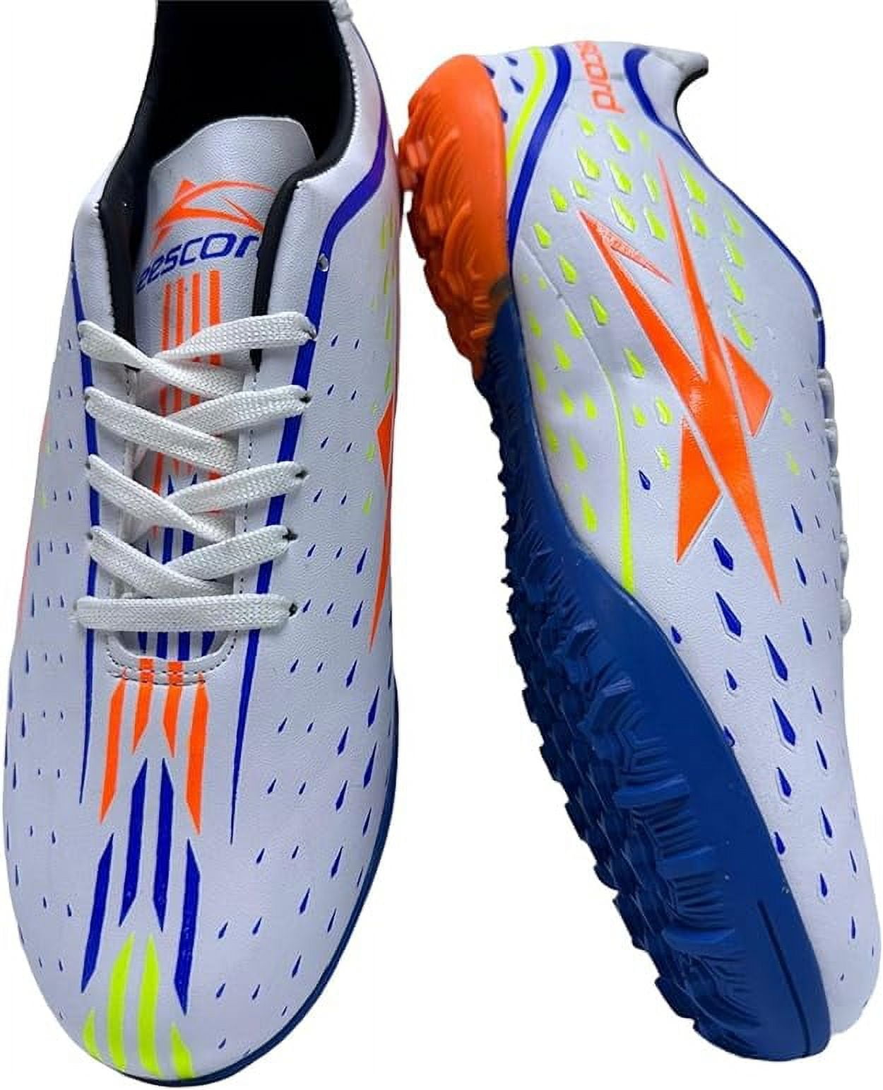 Eescord Men's Turf Soccer Cleats Shoes Model 3000 White/Orange - Walmart.com