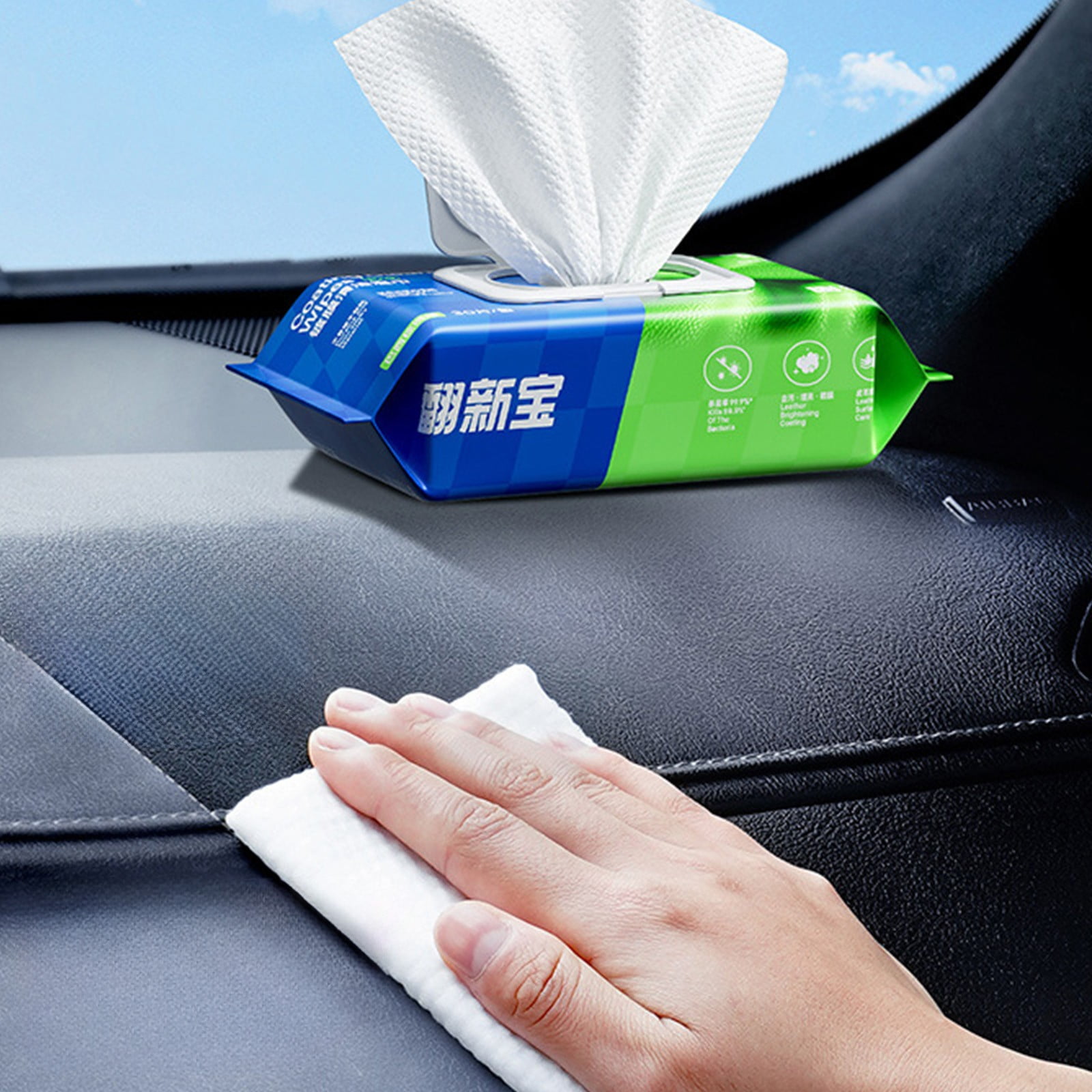 Eespoir 1 Pack Coated Cleaning Wipes, Multi Surface Wet Wipes ...