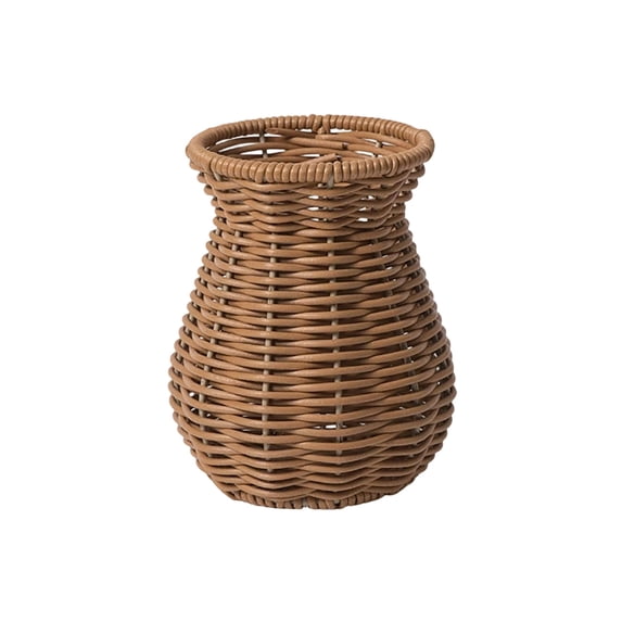 Eespoir 5.7" Woven Planter Urn Shape, Handmade Woven Vase, Woven Urn ...