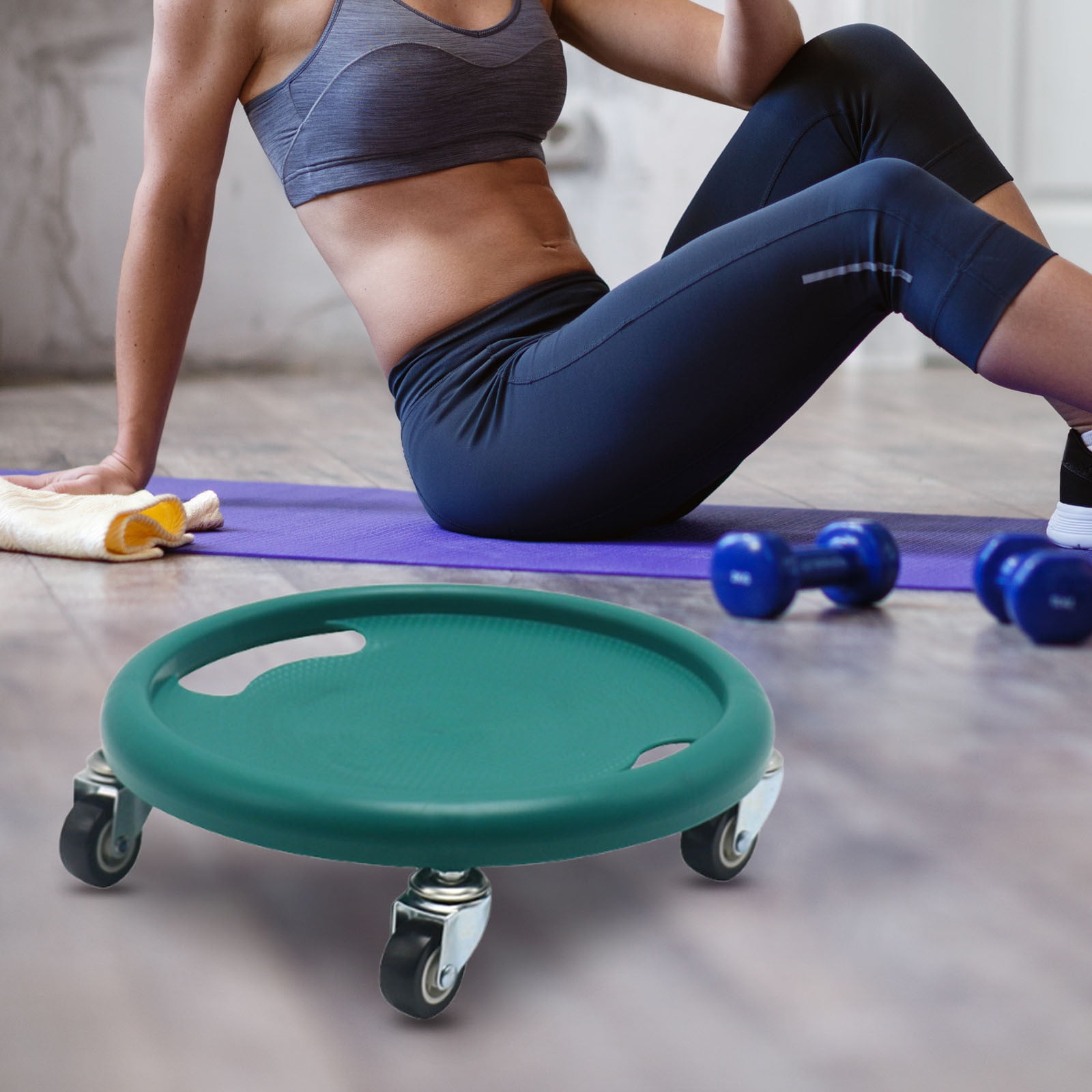 Eespoir Abdominal Disc Wheel Roller Trainer, Portable Fitness Roller ...