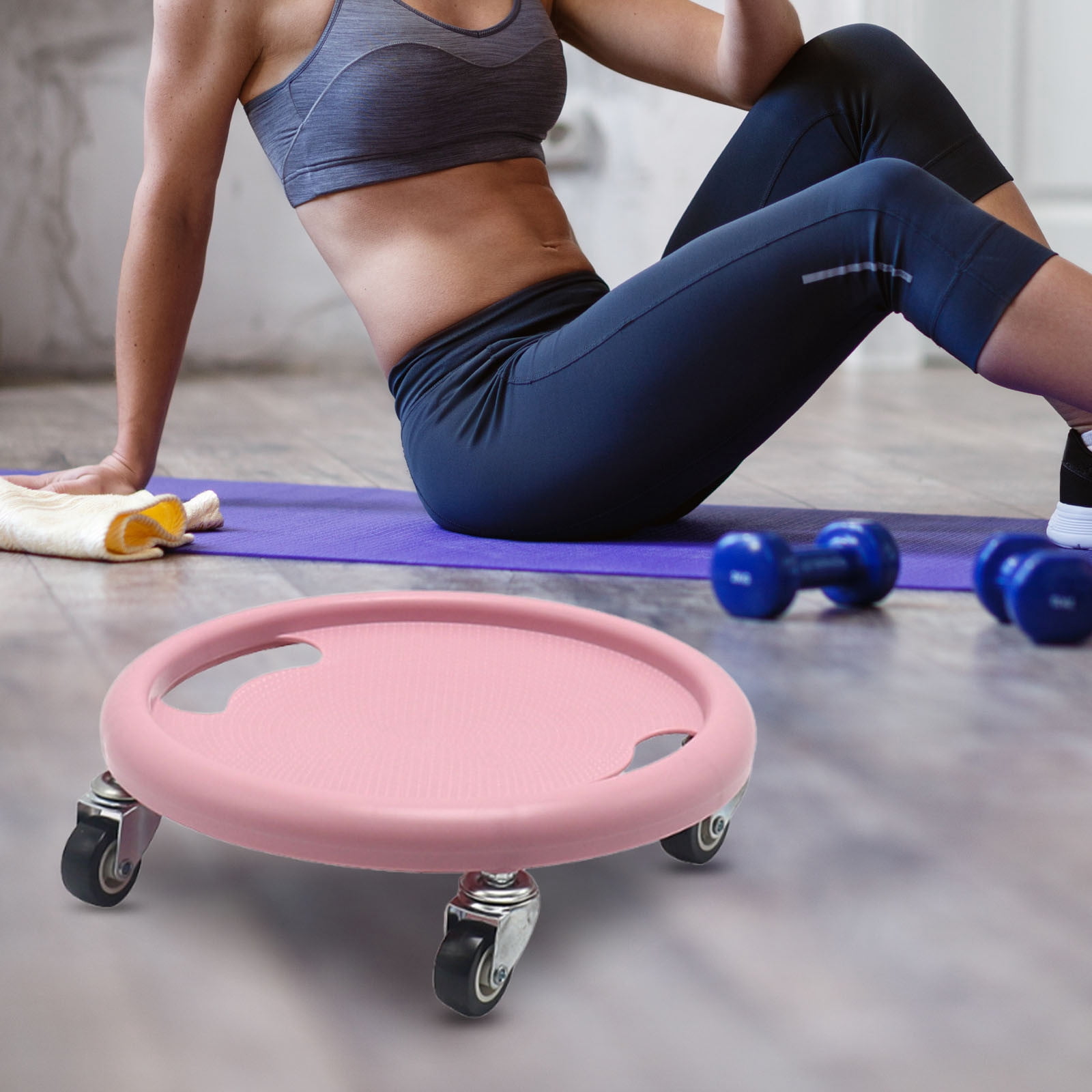 Eespoir Abdominal Disc Wheel Roller Trainer, Portable Fitness Roller ...