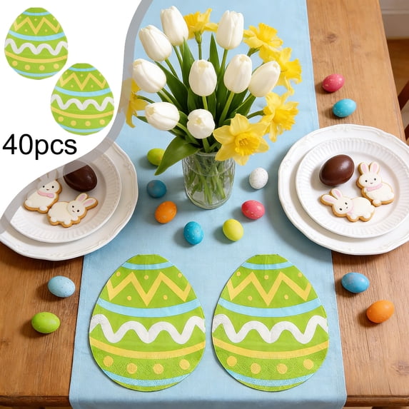 Eespoir Alien Easter Egg Napkins, Party Napkins for Gatherings, High ...