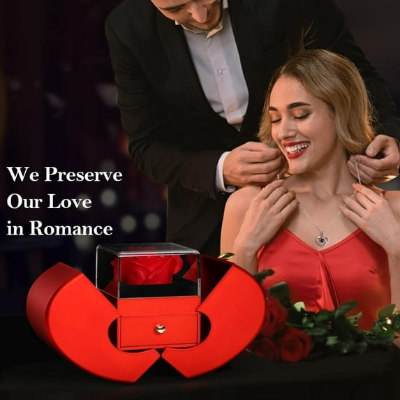 Eespoir Appless Jewelry Box, Jewelry Necklace Gift Box, Keepsake ...