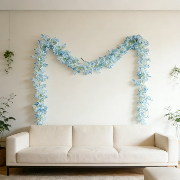 Eespoir Artificial Lilacs Flower Vines, Plastic Flower String Garland ...