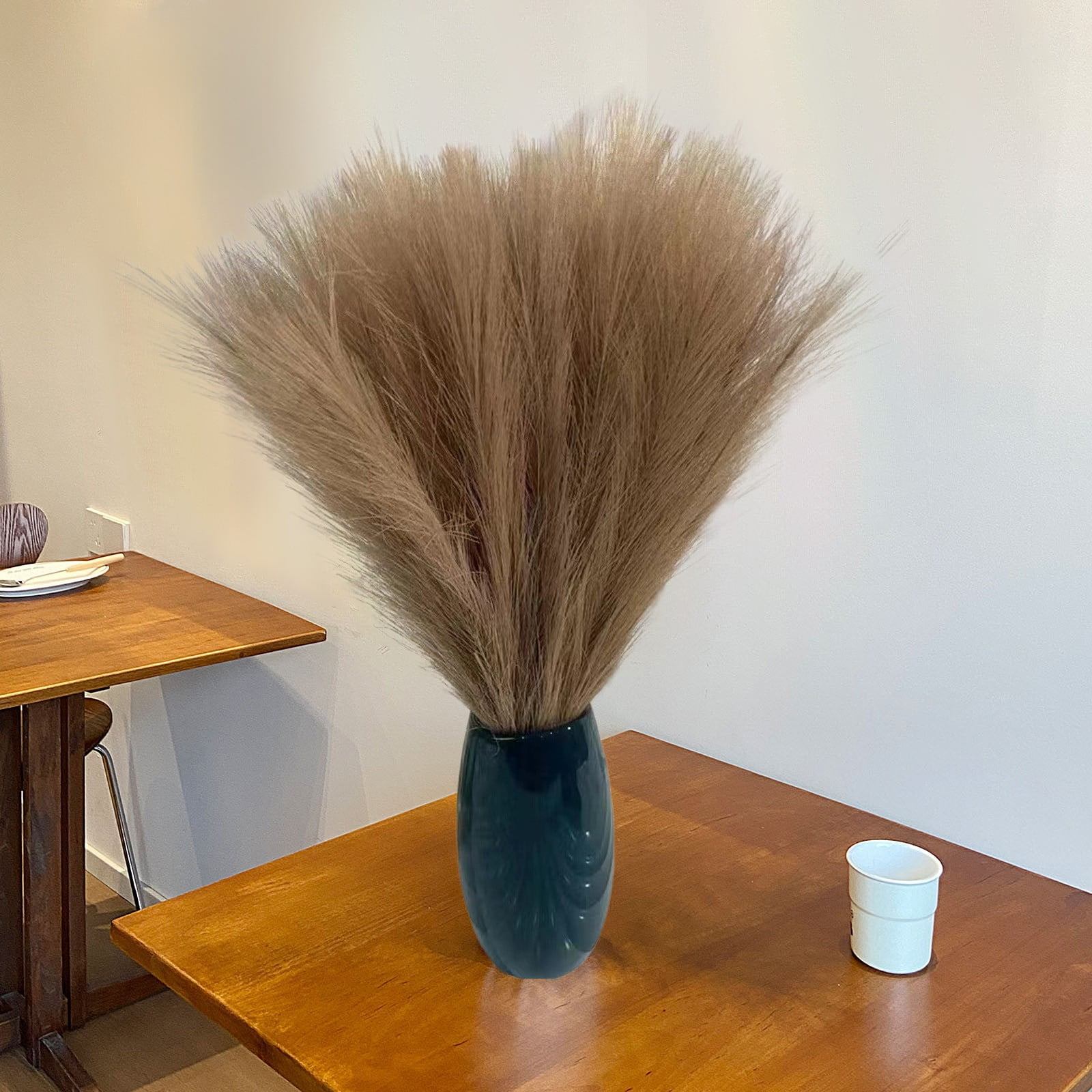 Eespoir Artificial Reed Flowers, Fake Fluffy Pampas Grass Branches Reed ...