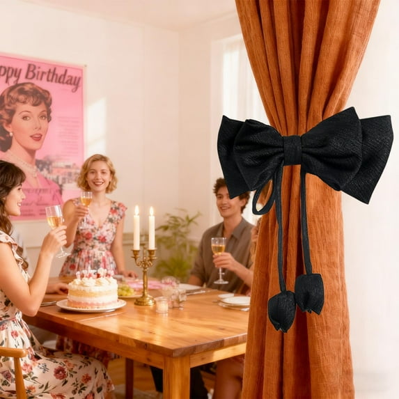 Eespoir Bow Curtain Buckle, Home Holiday Pendant for Valentine's Day ...