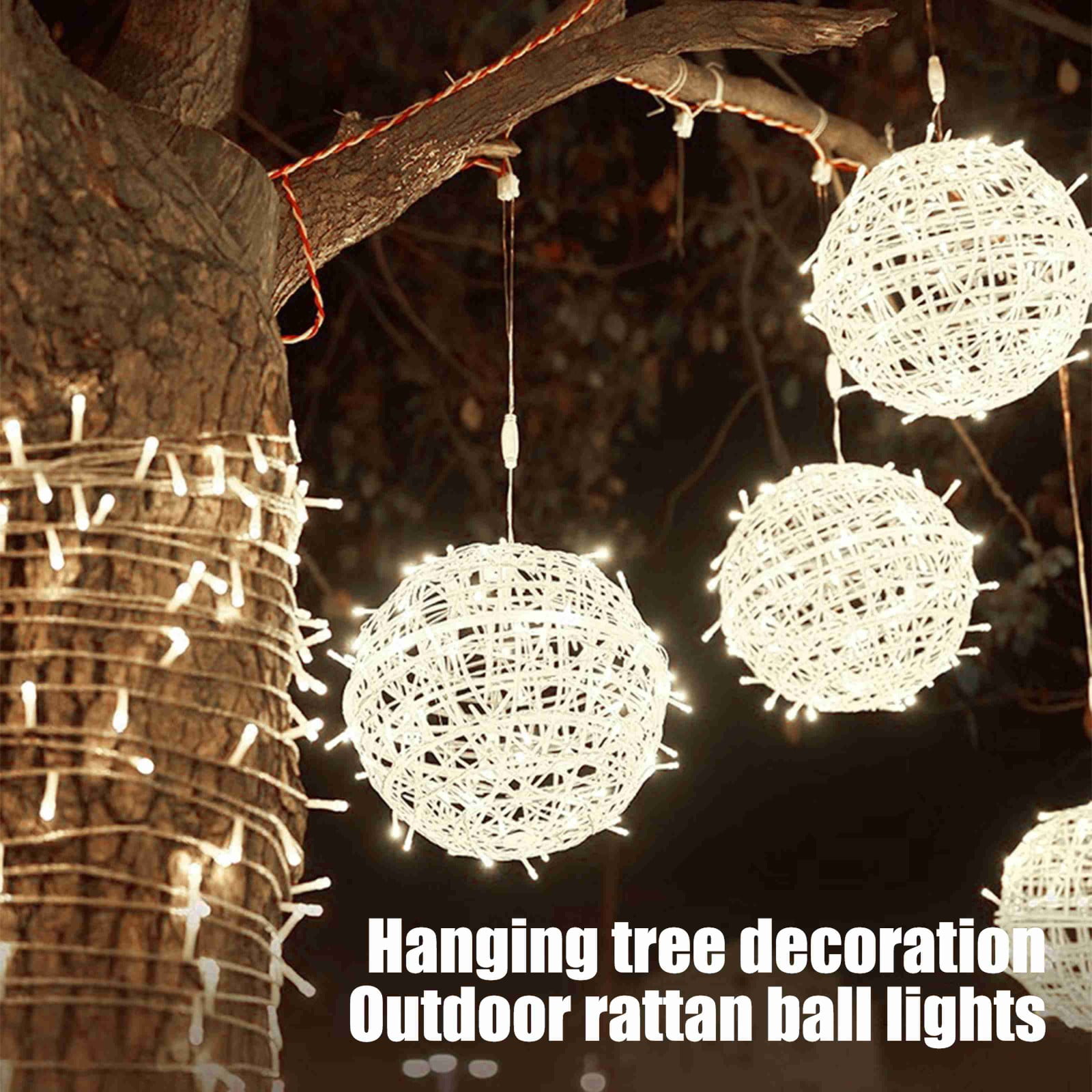 Eespoir Christmas String Lights Outdoors, Solar Powered Hanging Tree ...