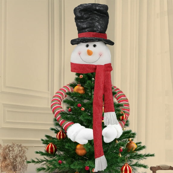 Eespoir Christmas Tree Topper Star Santa Claus, Holiday Tree Topper ...