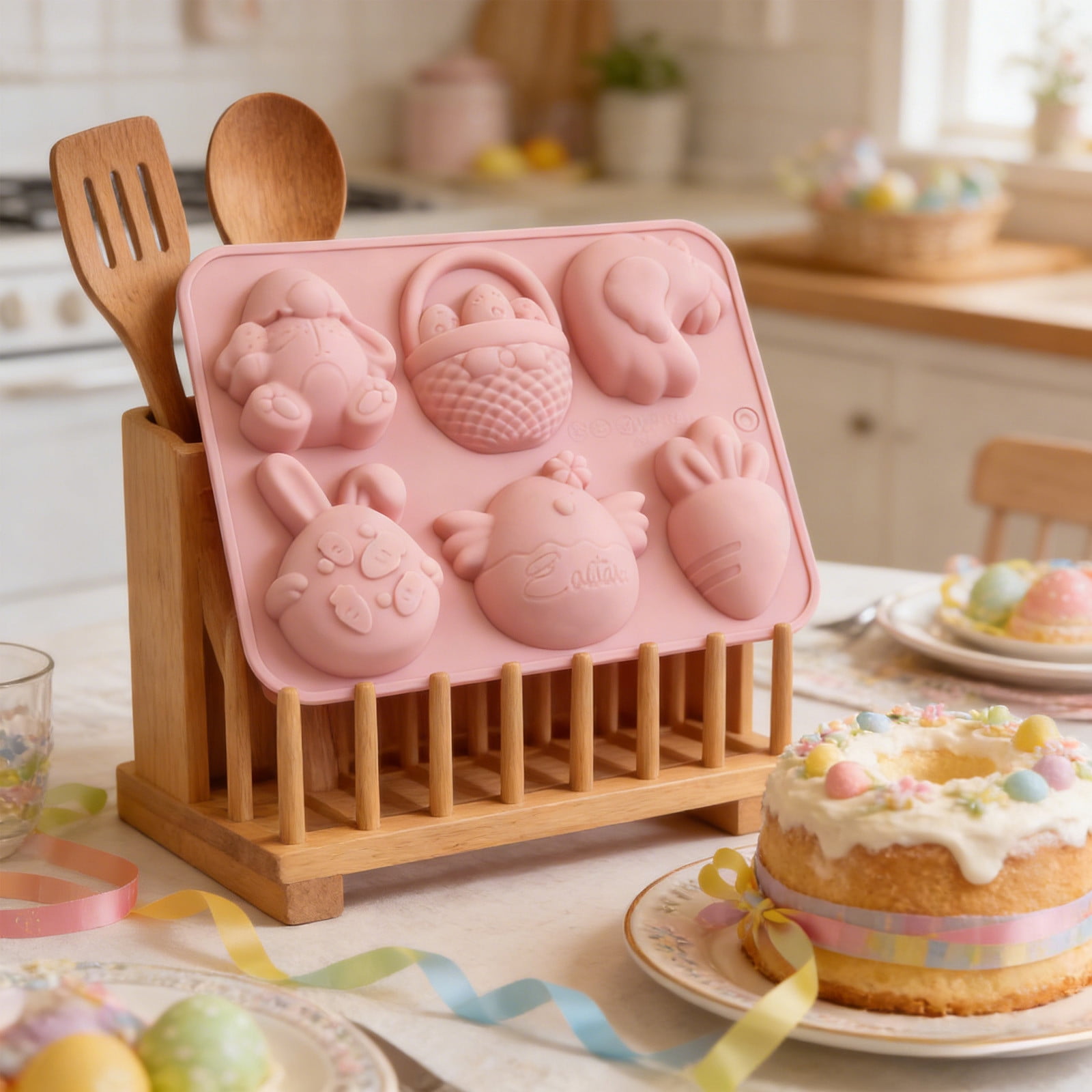 Eespoir Easter Bunny Easter Egg Carrot Cake, Silicone Cake Mold ...