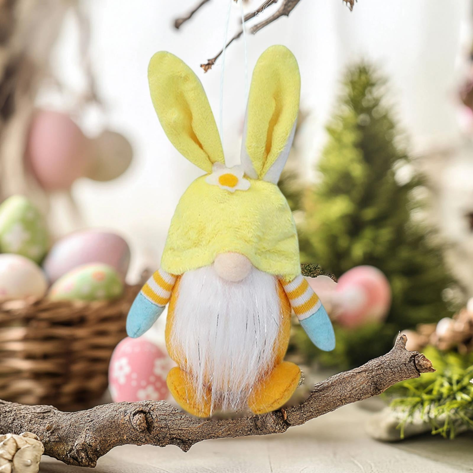 Eespoir Easter Bunny Gnome, Dwarf Doll Desktop, Hanging Decoration ...