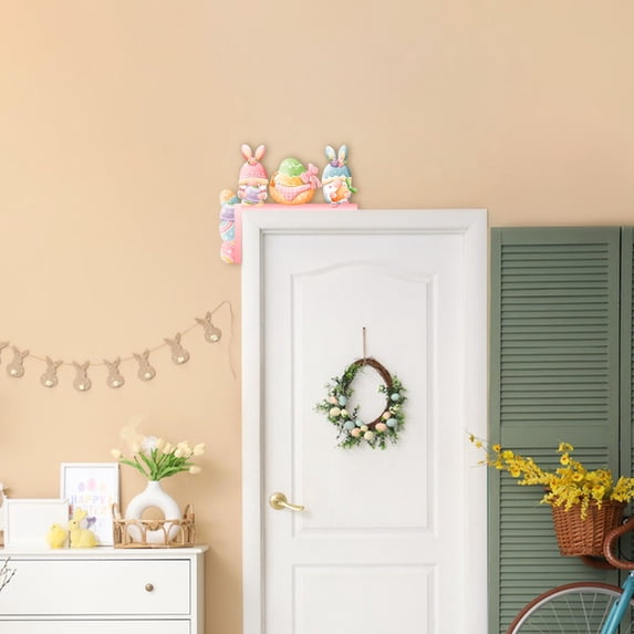 Eespoir Easter Wooden Corner Door Frame Decorations, Personalized ...