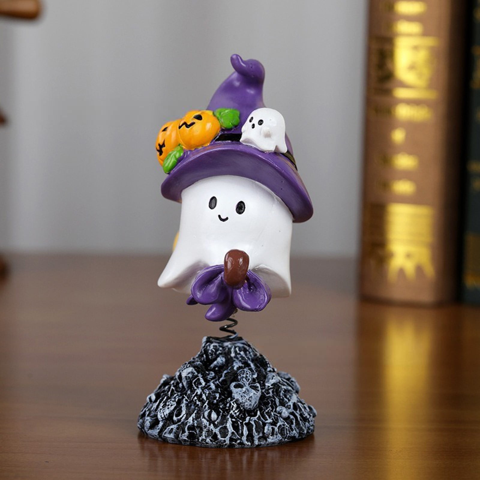 Eespoir Halloween Ghost Statue - Ghost Figurine, Ghost Swinging Small ...