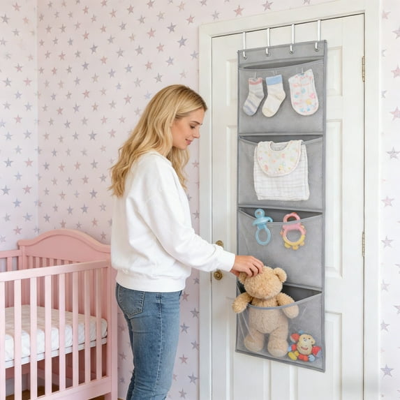 Eespoir Hanging Over Door Organizer, Mesh Pocket Storage Net, Door ...