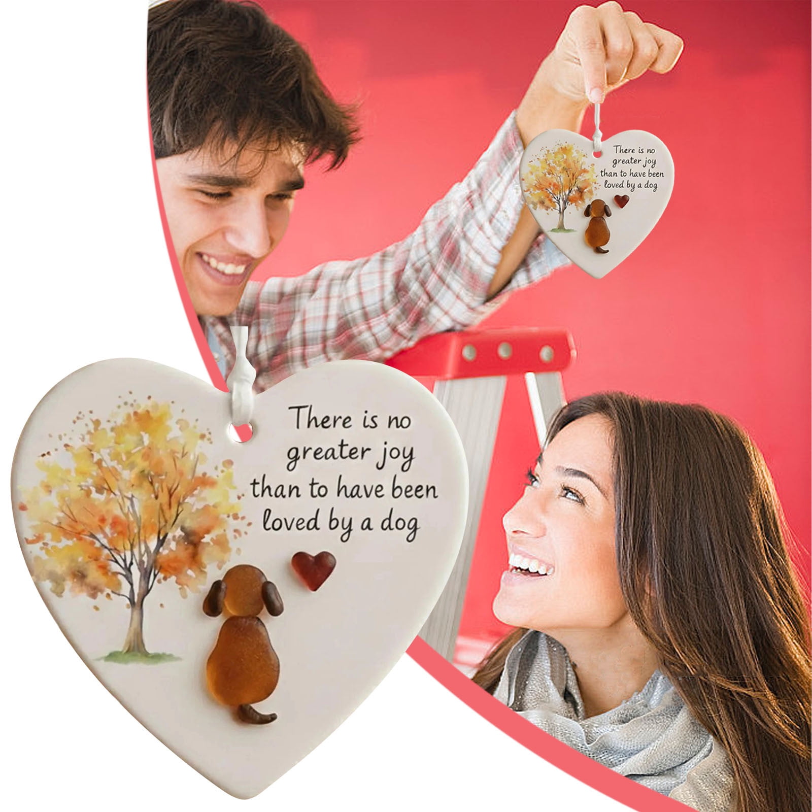 Eespoir Heart-Shaped Sea Glass Friendship Decor, Friendship Heart ...