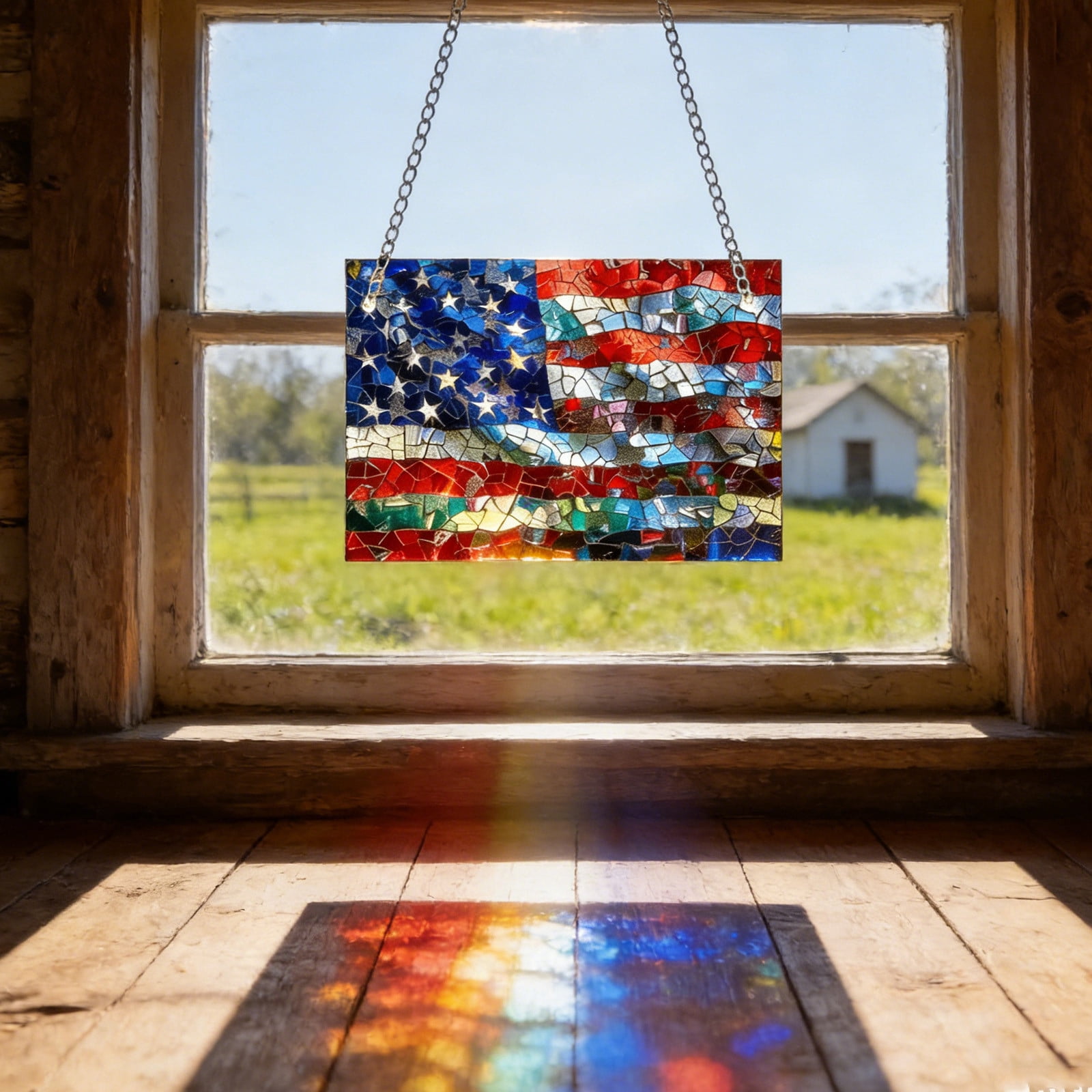 Eespoir Independence Day Flag Color Daylighting Device, Translucent and ...