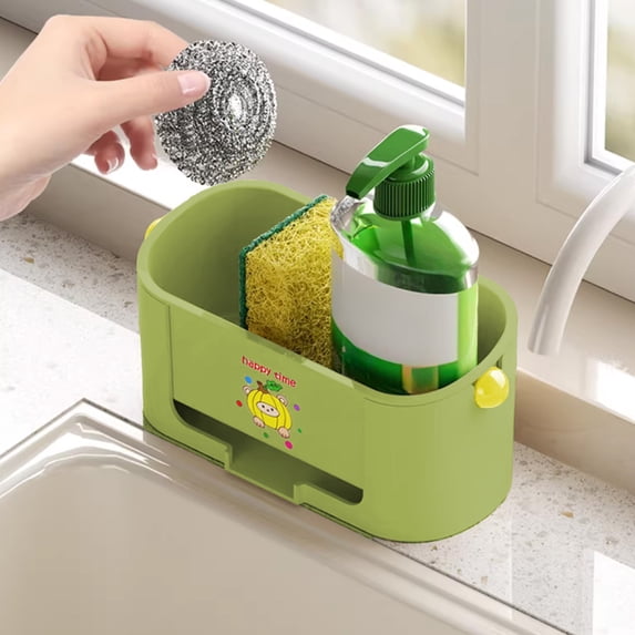 Eespoir Kitchen Sink Drains Rack, Sponge Drying Rack, Large Capacity ...