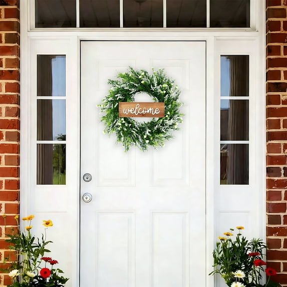 Eespoir Lavenders Welcome Wreath, Dried Lavender Floral Wreath ...