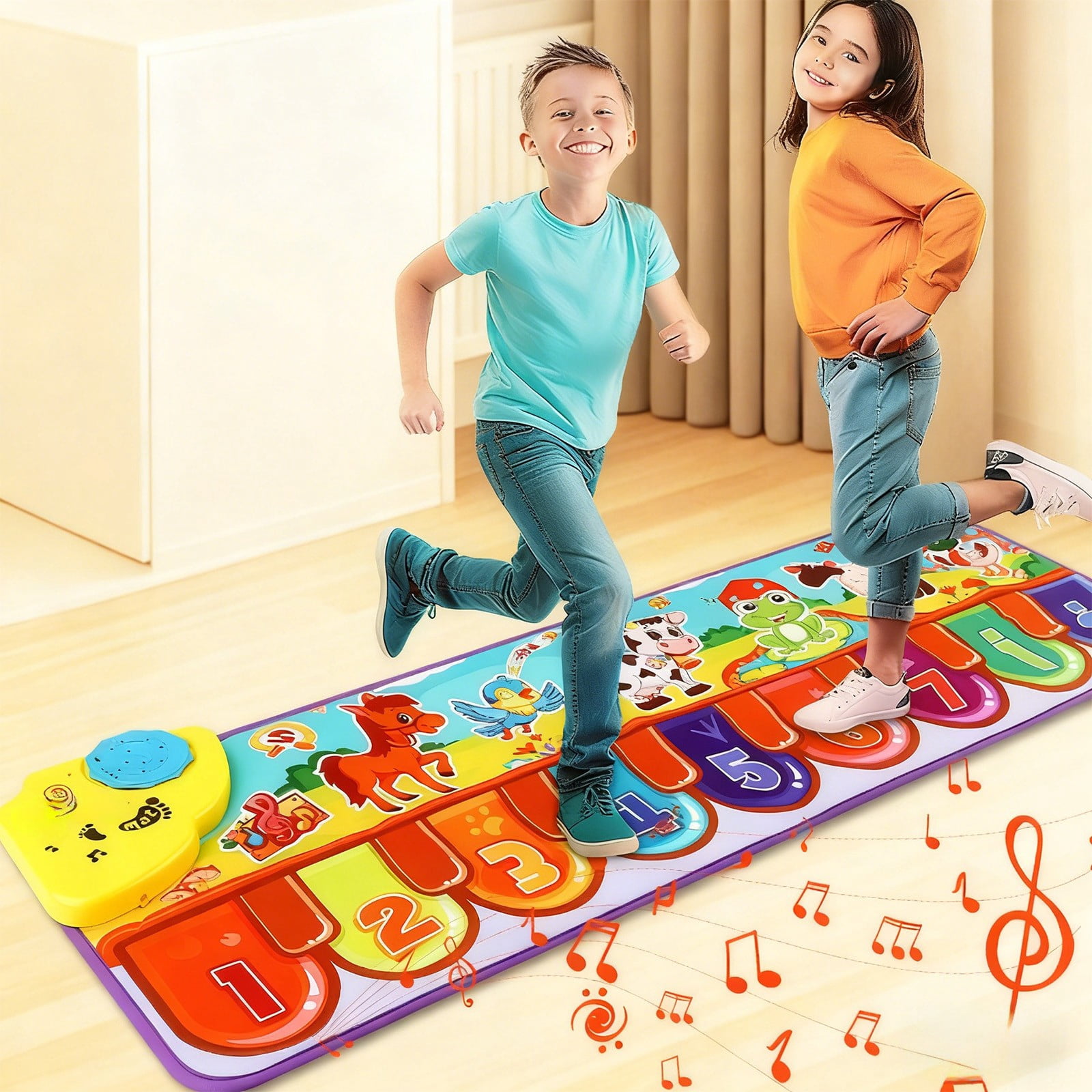 Eespoir Music Dance Carpet Children's Toys, Jumping Game Mat, Sports ...