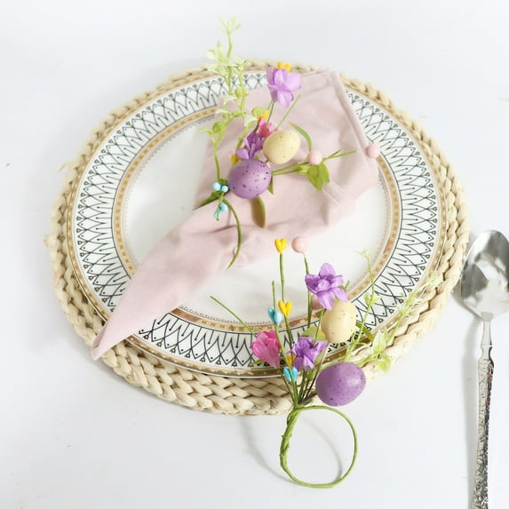 Eespoir Napkin Buckle Napkin Holders, Easter Party Centerpiece Decor ...