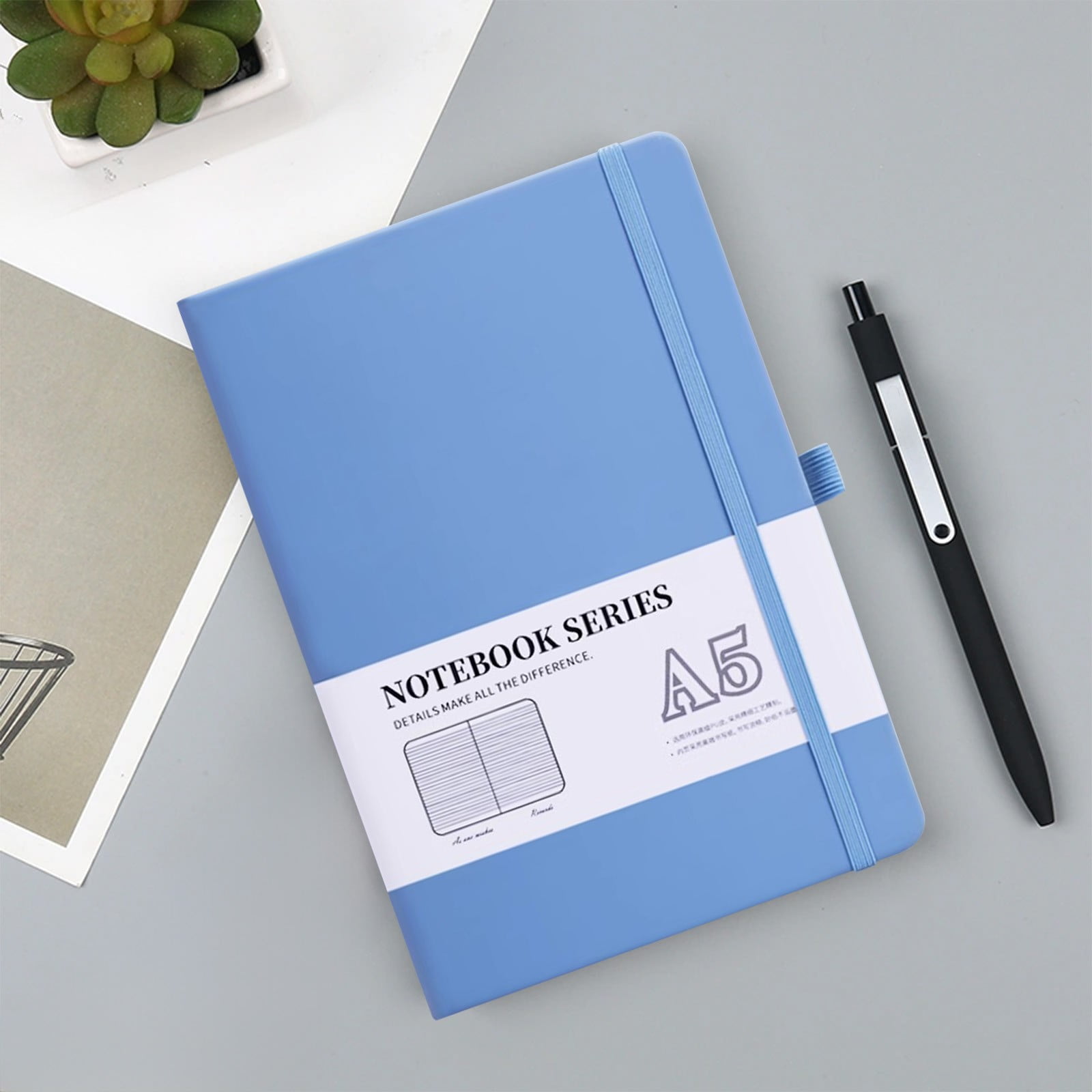 Eespoir Notebook Diary With Inner Pockets, Hard Leather Cover With ...