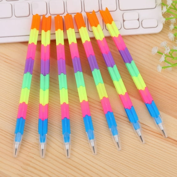 Eespoir Originality Stationery Rain Bow Blocks Pencils, Students ...