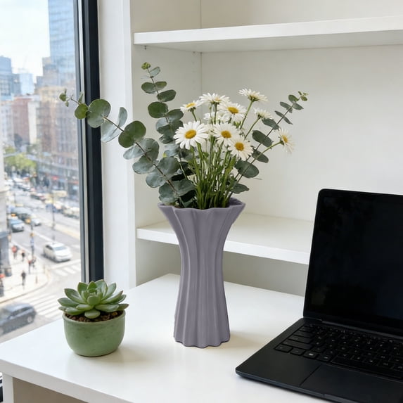 Eespoir Plastic Vase Ornament, Dry Flower Vase, Pampas Grass Holder ...