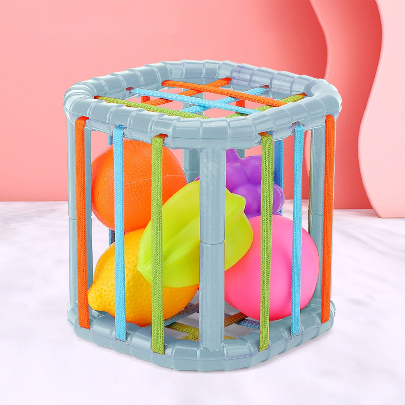 Eespoir Rainbows Elastic Shape Sorter Toy, Fine Motor Skills Activity ...