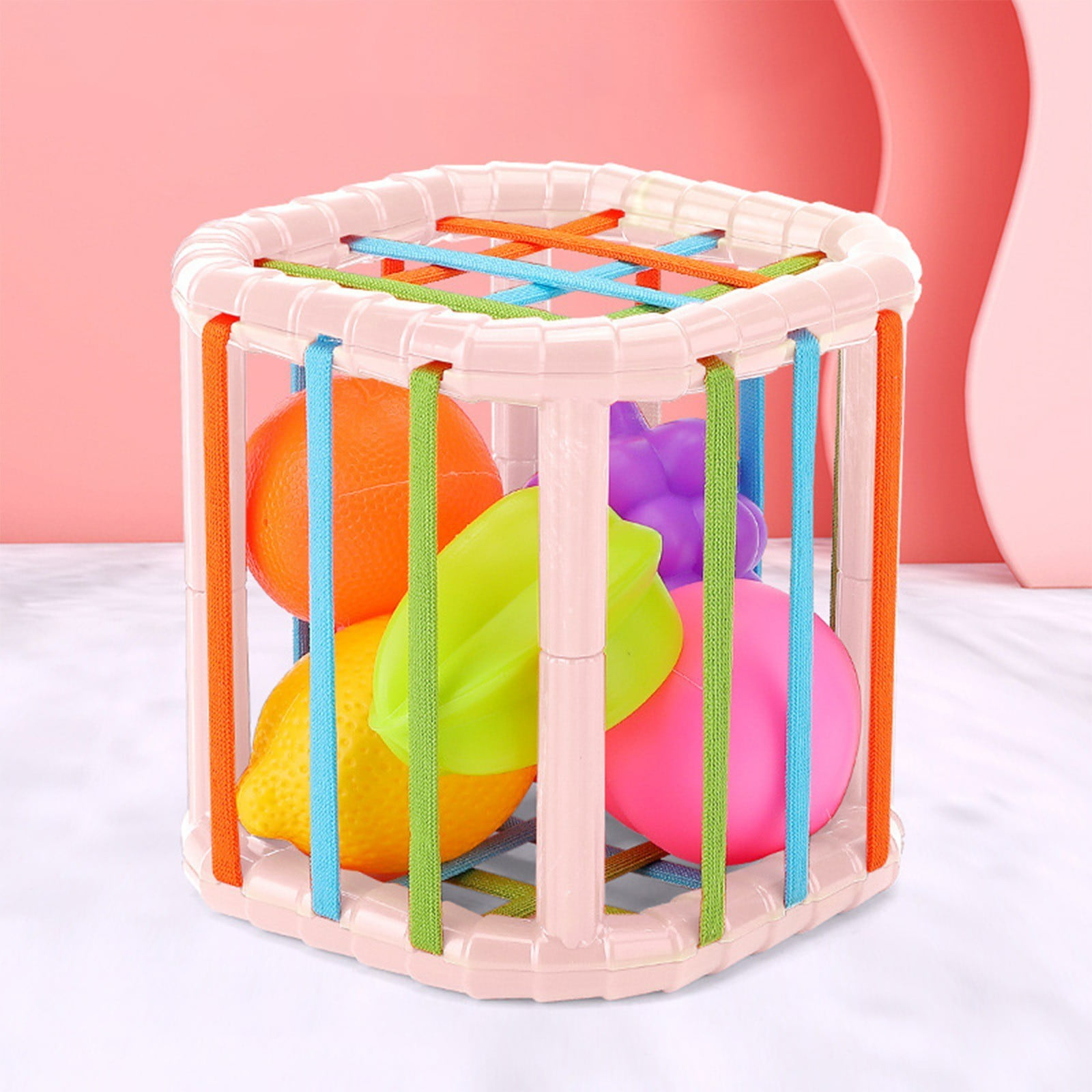 Eespoir Rainbows Elastic Shape Sorter Toy, Fine Motor Skills Activity ...