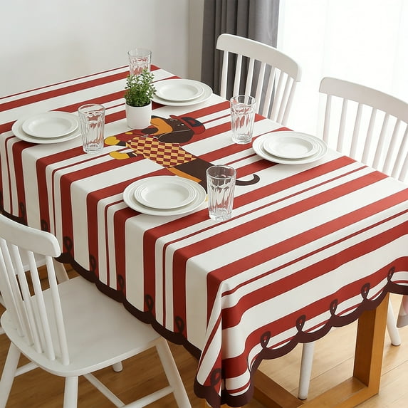Eespoir Rectangular Tablecloth Washable, Dustproof and Wrinkle ...