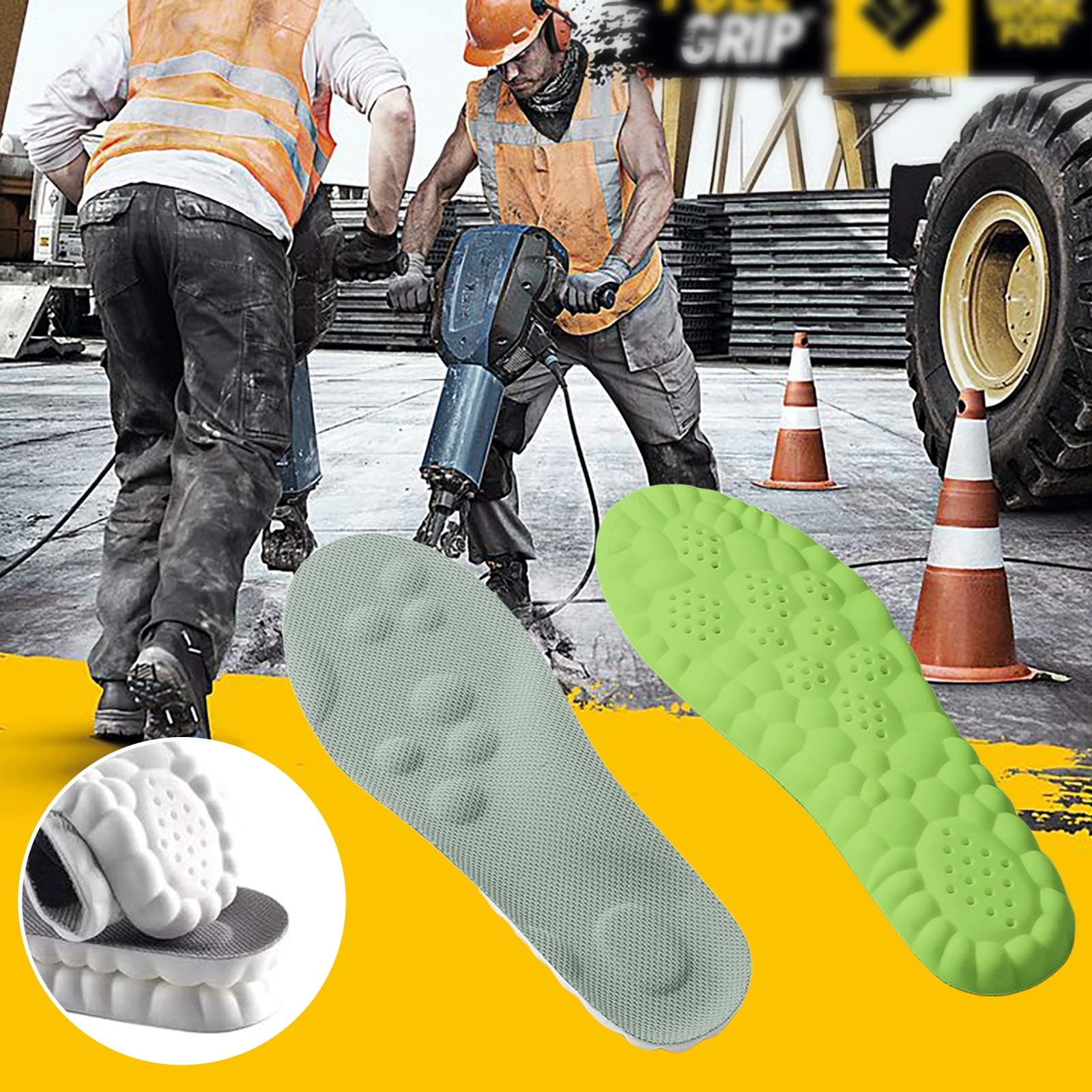 Eespoir Super Soft Insoles for Men and Women, Arch Support - Anti ...