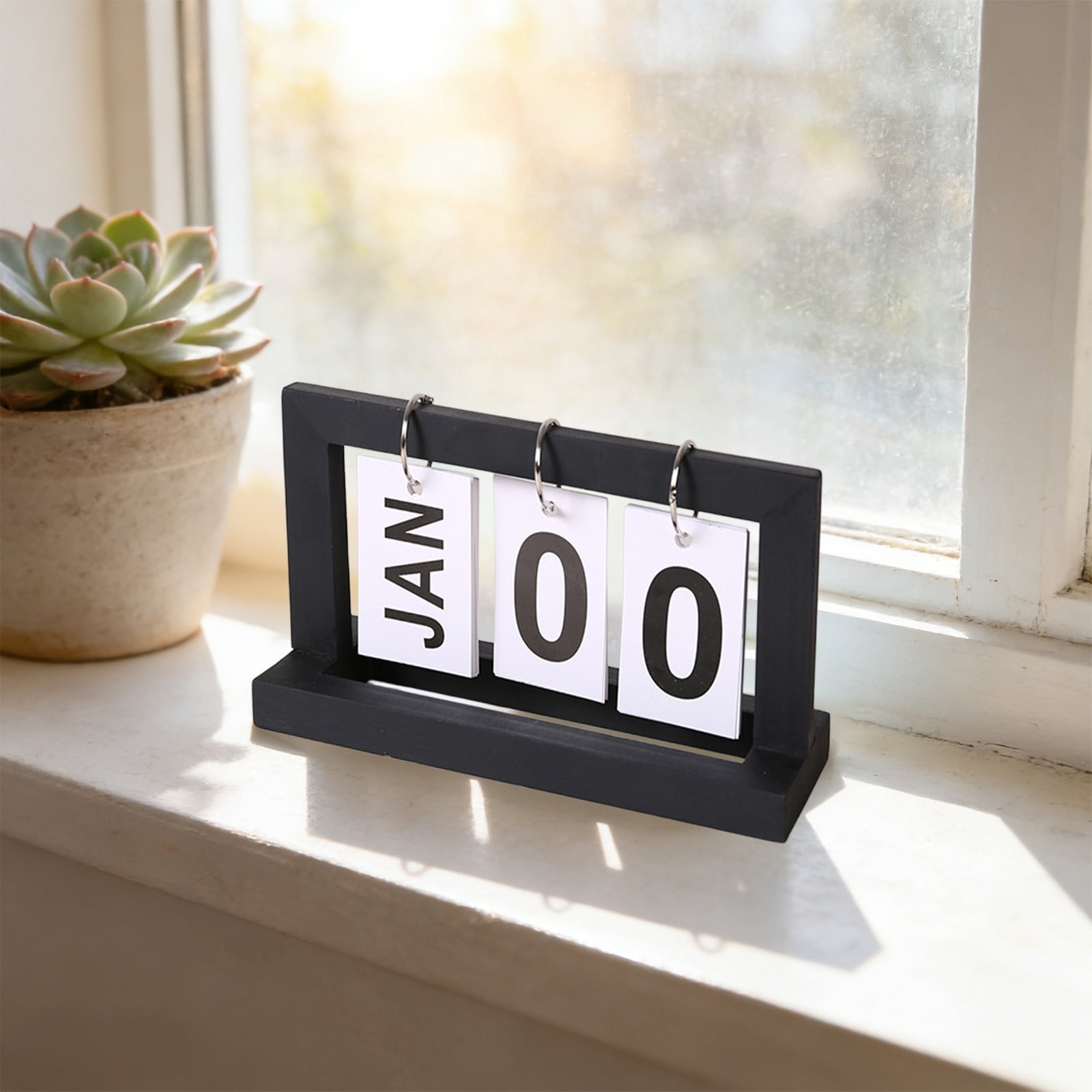 Eespoir Tabletop Calendar Craft, Reused Wooden Calendar, Desktop ...