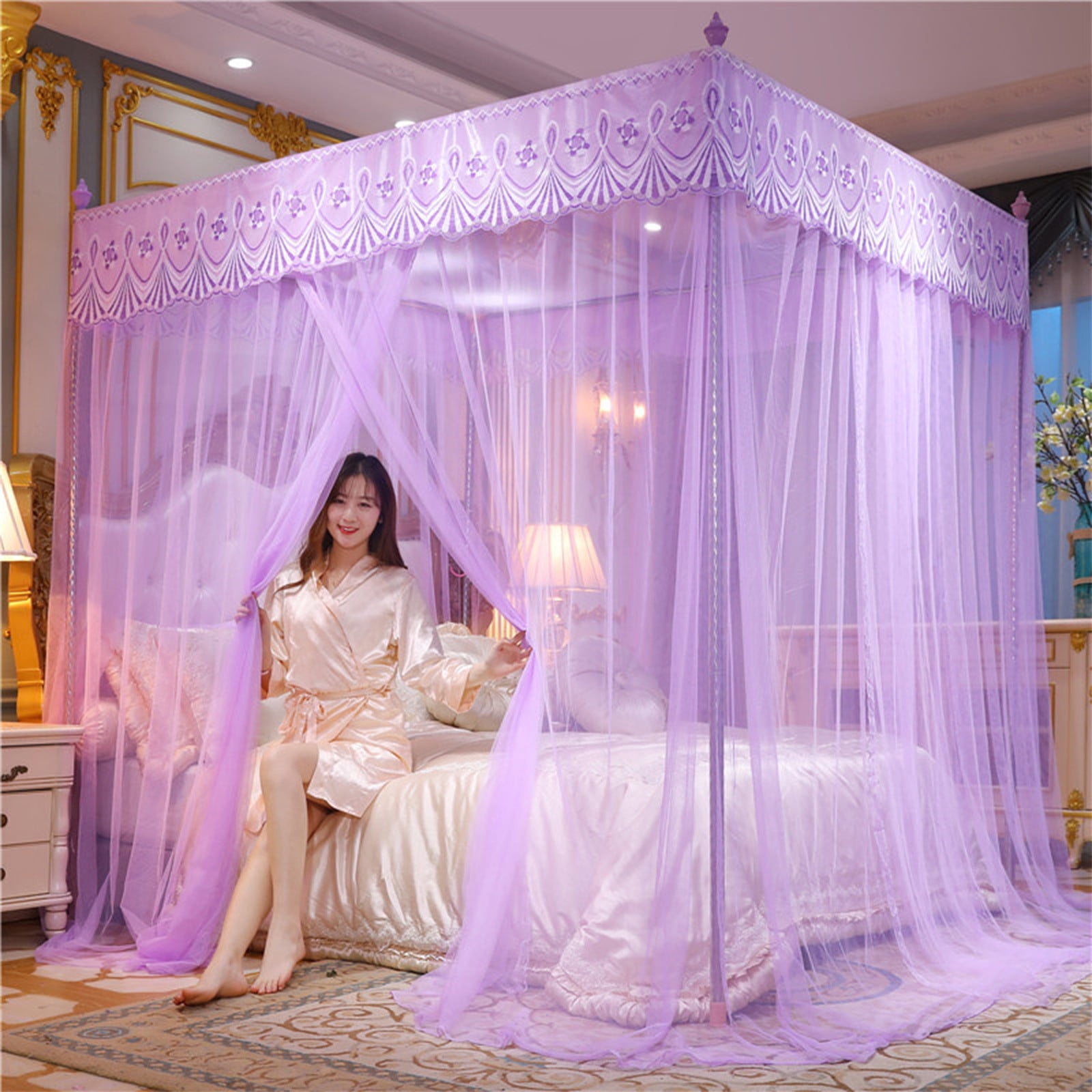Eespoir Three-door Palaces-style Mosquito Net, Household Princess-style ...