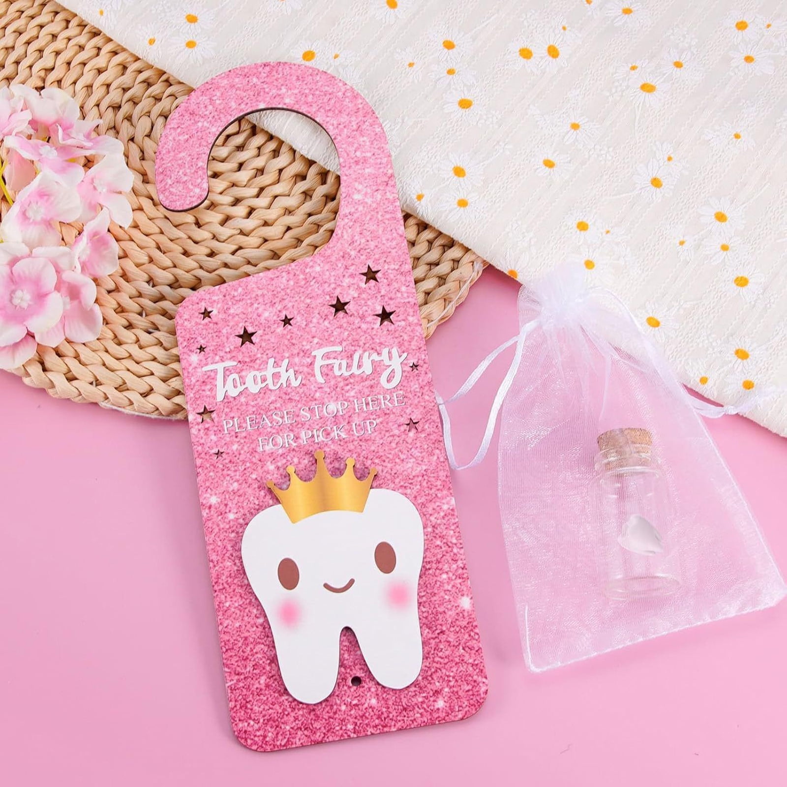 Eespoir Tooth Immortal Gift Bag, Door Hanger Tooth Fairy Kit, Keepsake ...