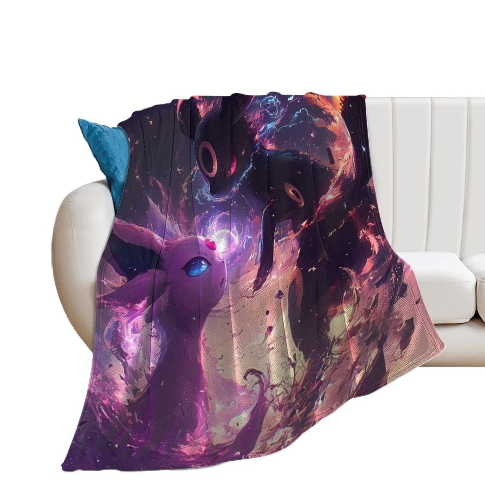 Eev-ee Throw Blanket Flannel Anime for Girls Boys Men Women Eev-ee ...