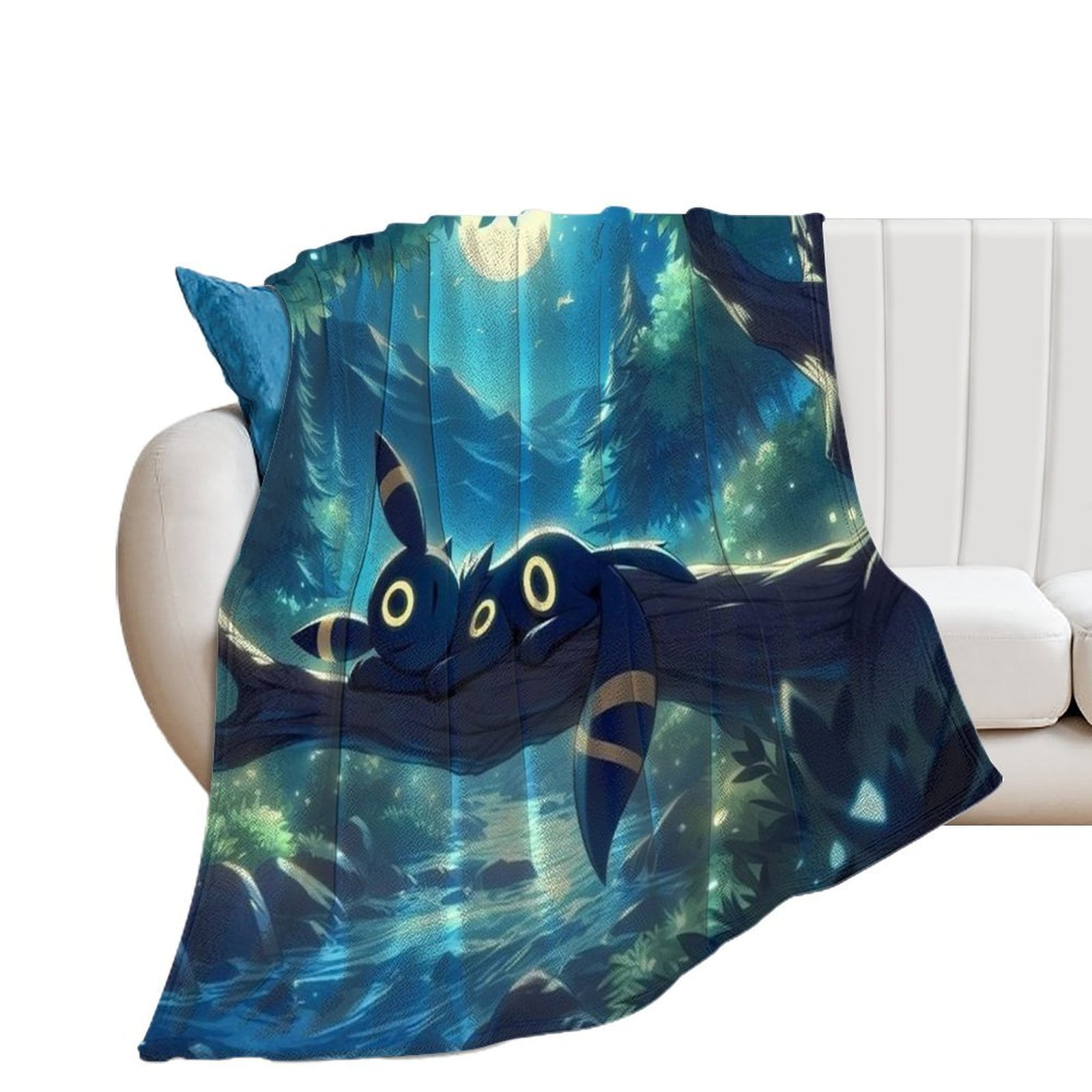Eev-ee Throw Blanket Flannel Anime for Girls Boys Men Women Eev-ee ...