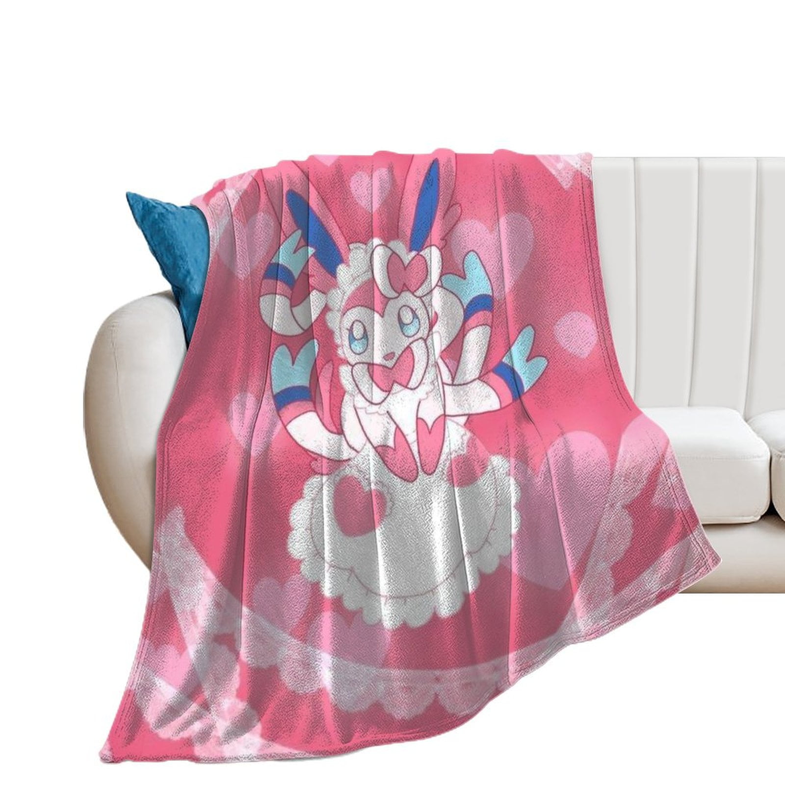 Eev-ee Throw Blanket Flannel Anime for Girls Boys Men Women Eev-ee ...