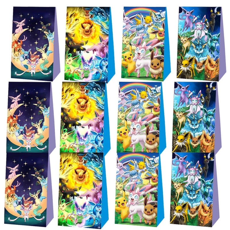 Eevee Aesthetic Evolutions Goodie Bags Party Favor Candy Decorations ...