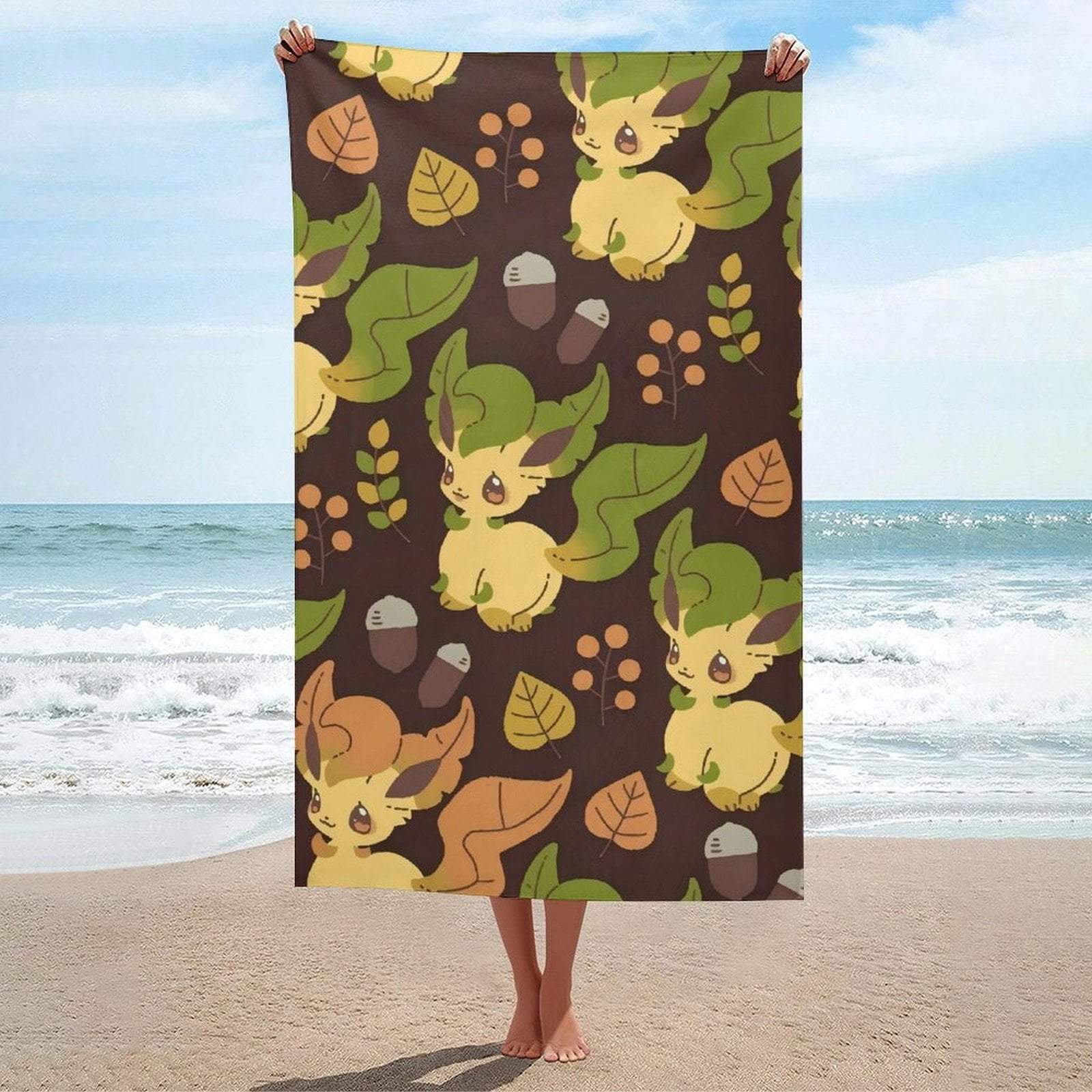 Eevee Beach Towel Pool Towel Extra Large 130x80cm - Walmart.com