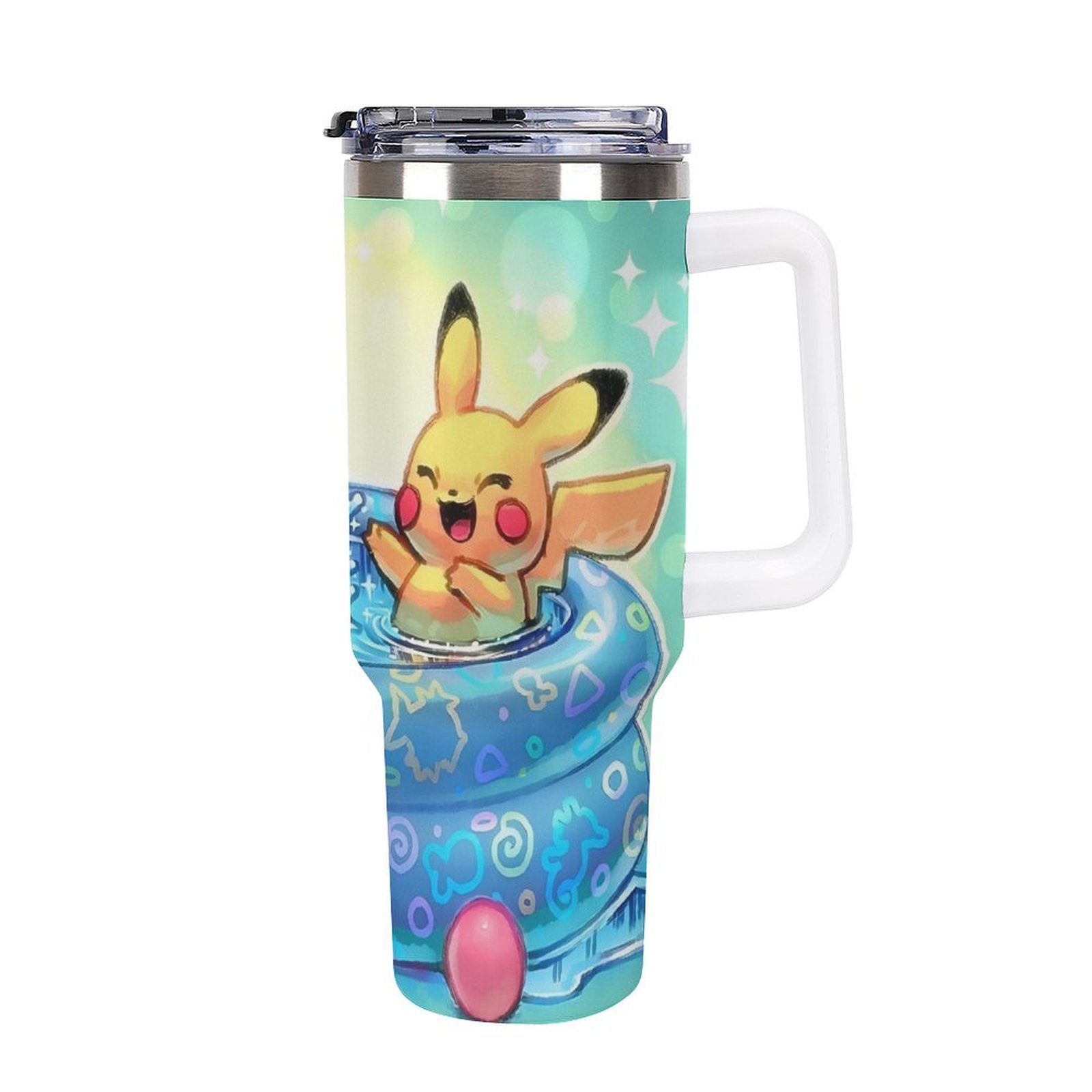 Eevee Car Cup Stainless Steel Thermos Cup with Handle 40oz - Walmart.com