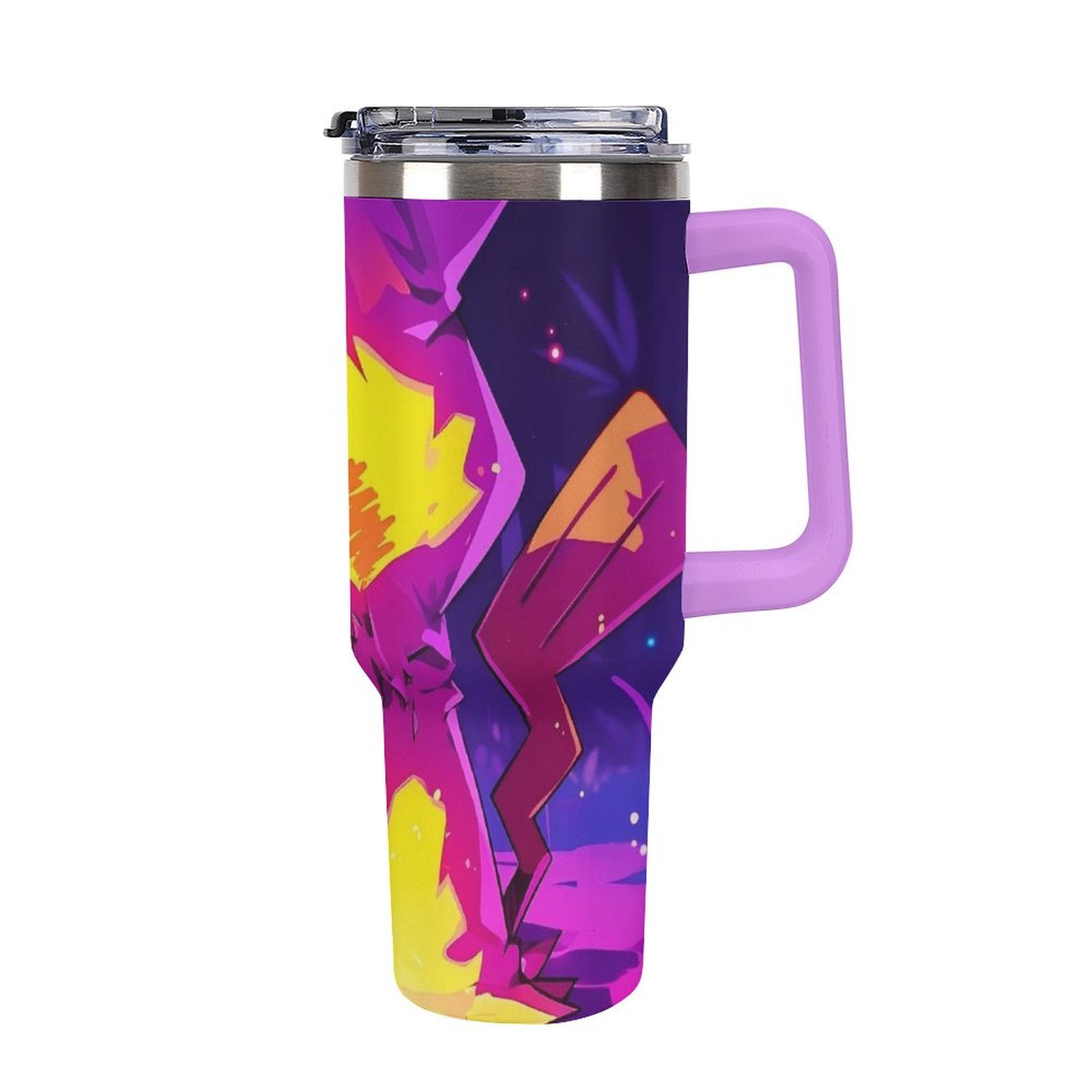 Eevee Car Cup Stainless Steel Thermos Cup with Handle 40oz - Walmart.com