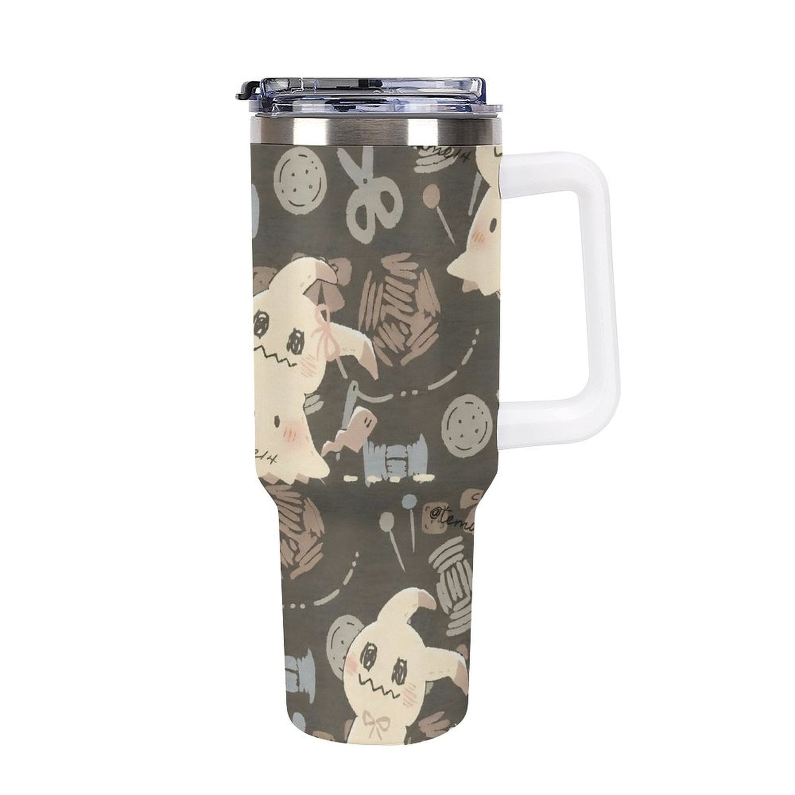 Eevee Car Cup Stainless Steel Thermos Cup with Handle 40oz - Walmart.com