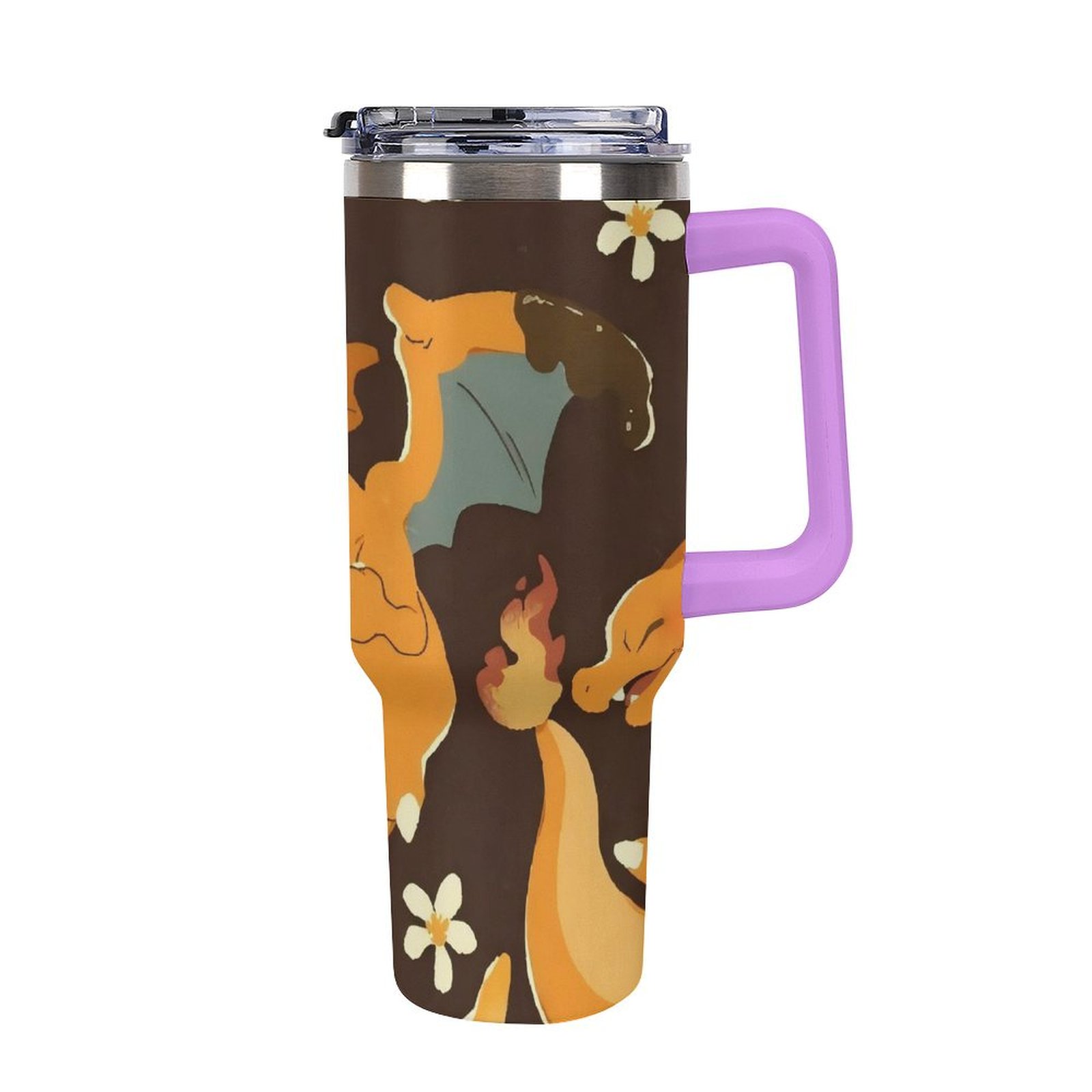 Eevee Car Cup Stainless Steel Thermos Cup with Handle 40oz - Walmart.com