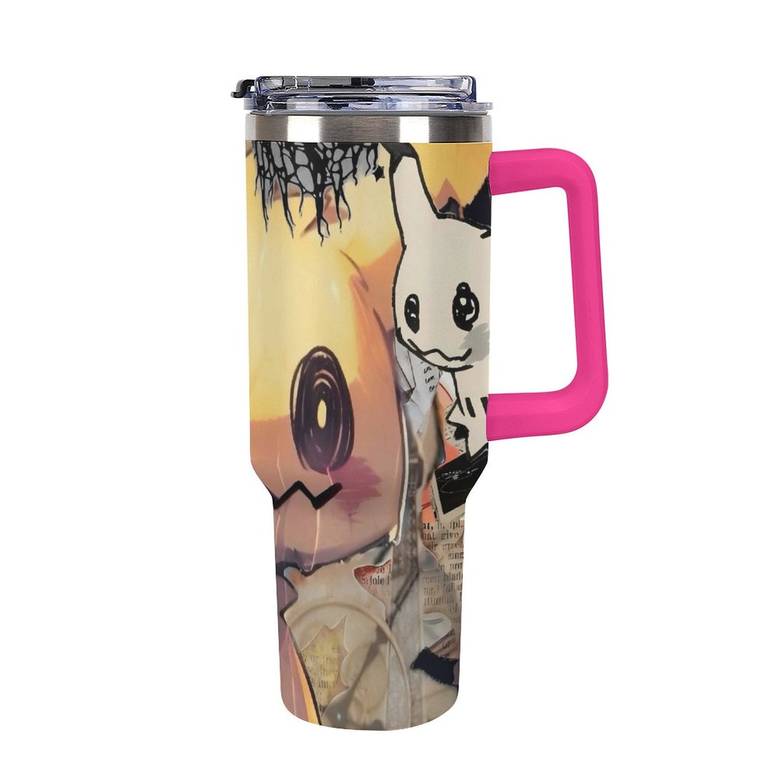 Eevee Car Cup Stainless Steel Thermos Cup with Handle 40oz - Walmart.com