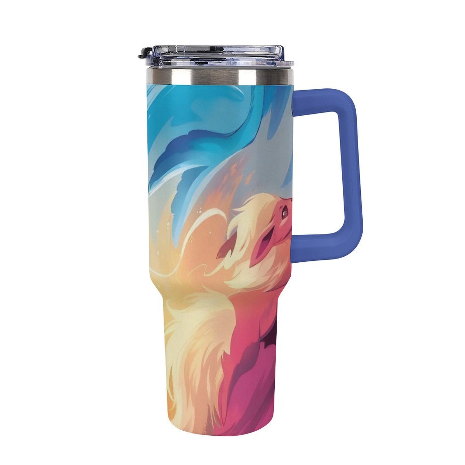 Eevee Car Cup Stainless Steel Thermos Cup with Handle 40oz - Walmart.com