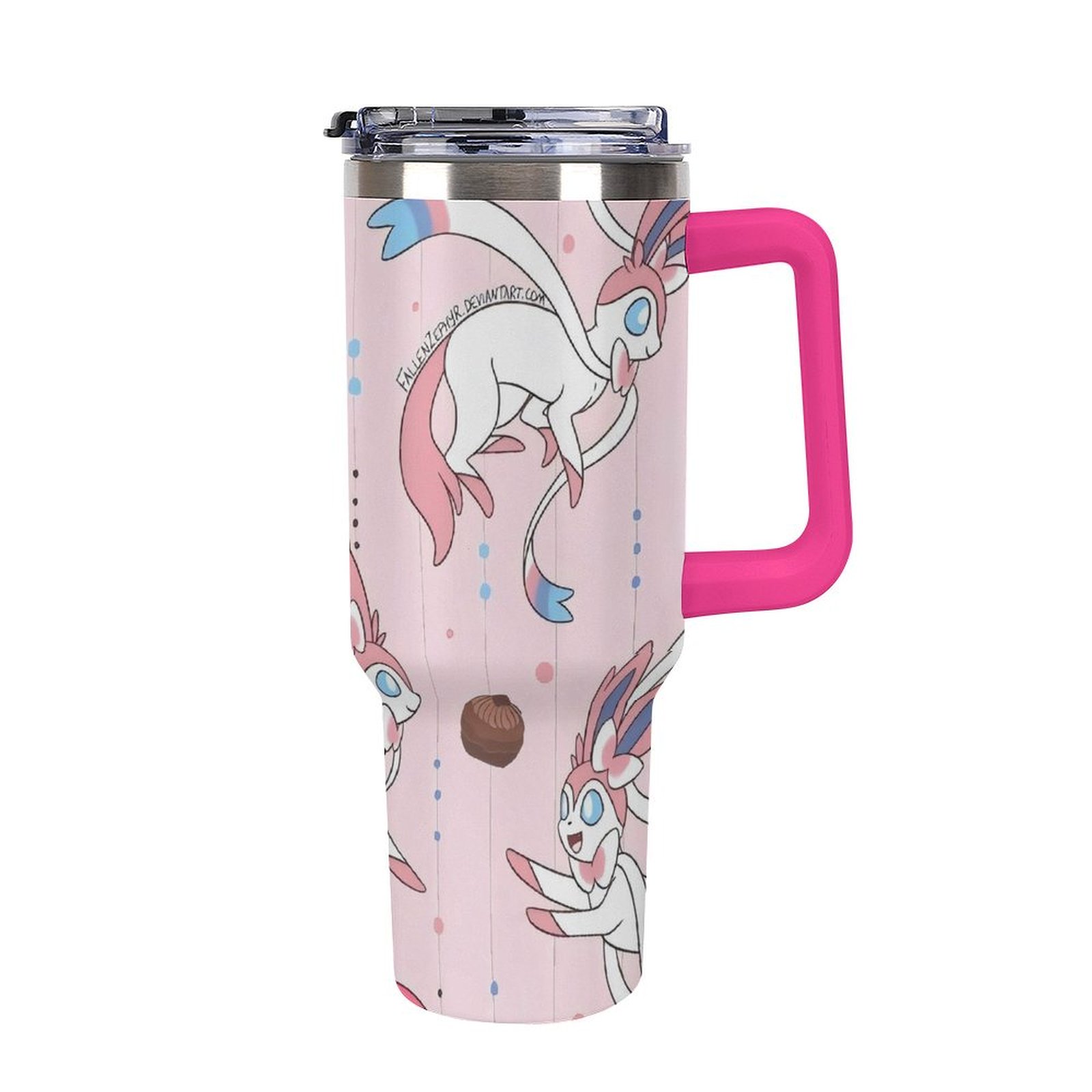 Eevee Car Cup Stainless Steel Thermos Cup with Handle 40oz - Walmart.com