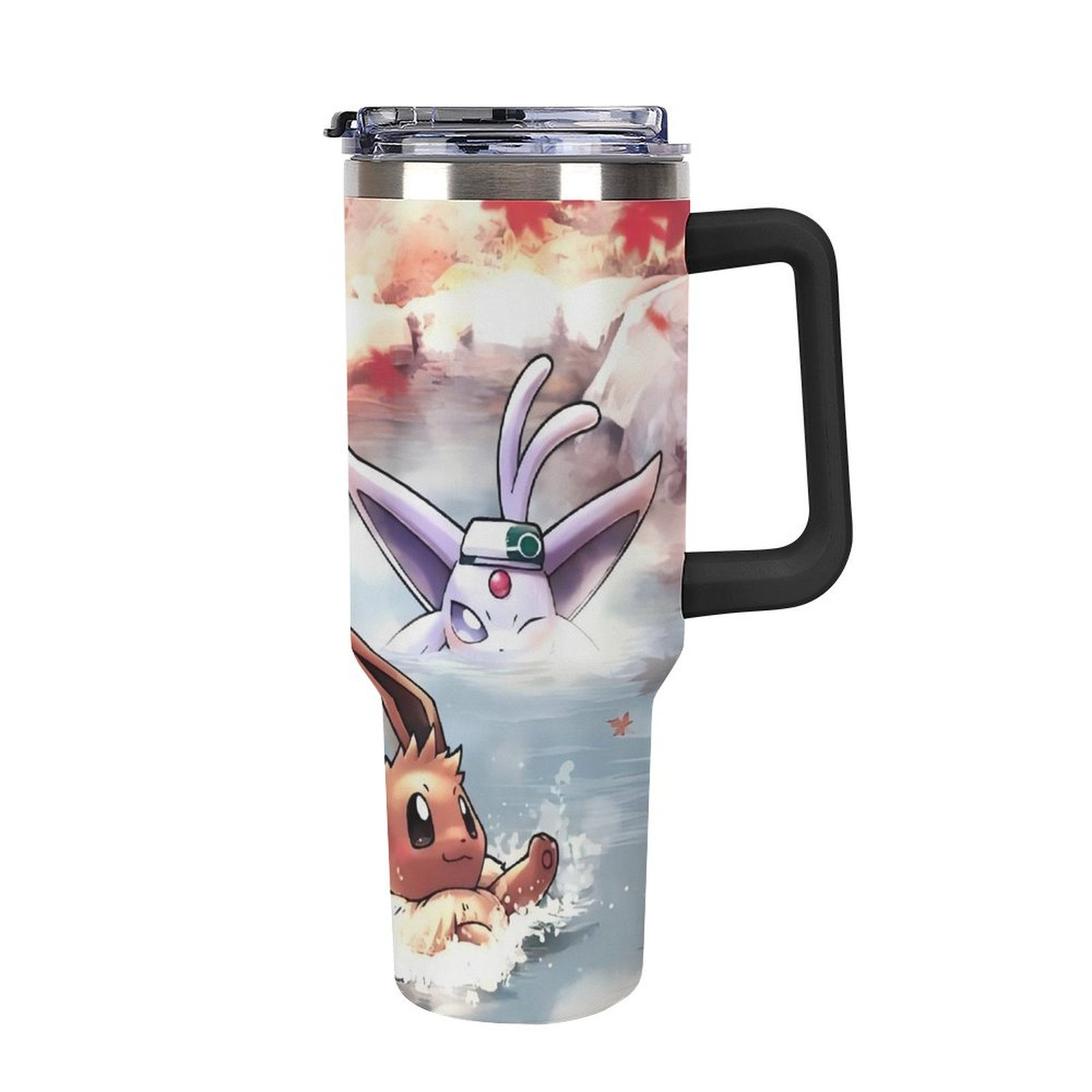 Eevee Car Cup Stainless Steel Thermos Cup with Handle 40oz - Walmart.com