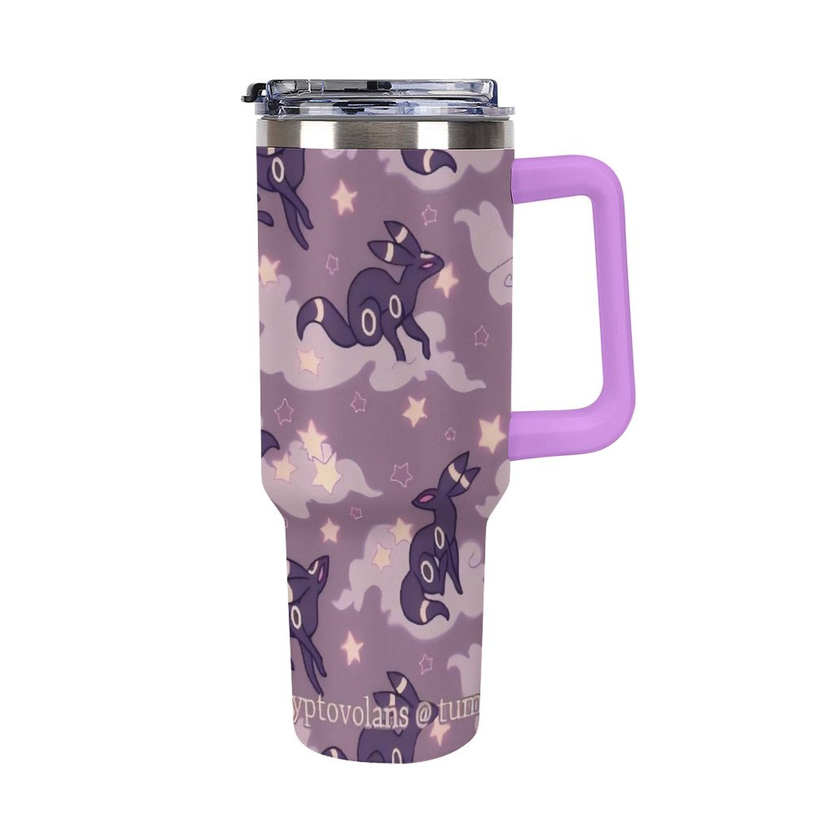 Eevee Car Cup Stainless Steel Thermos Cup with Handle 40oz - Walmart.com