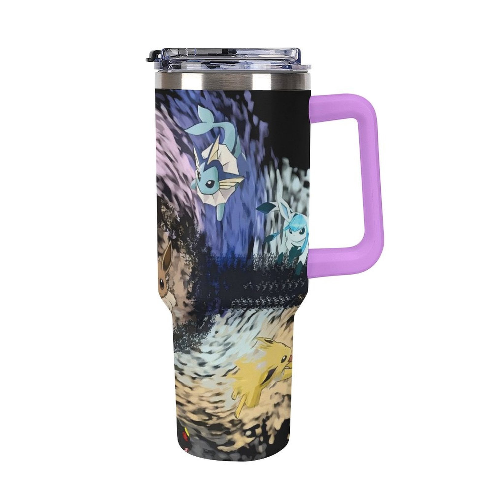 Eevee Car Cup Stainless Steel Thermos Cup with Handle 40oz - Walmart.com