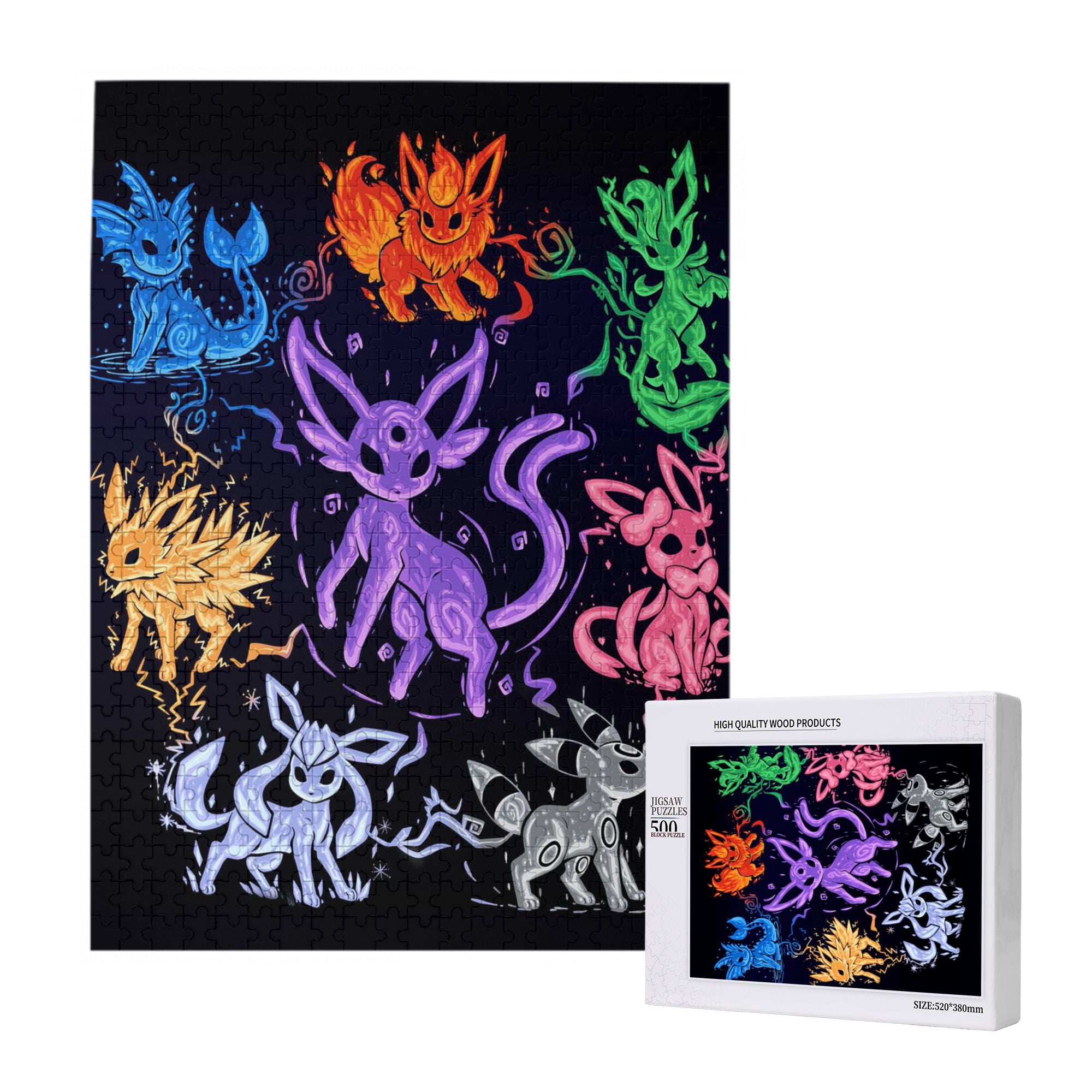 Eevee Cute 500 Piece Jigsaw Puzzle for Families Challenging Picture ...