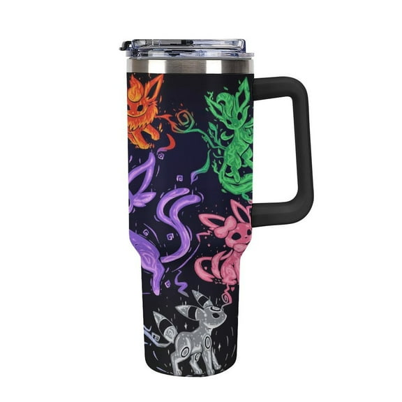 Demon Slayer Infinity Castle Car Cup Tumbler with Handle & Straw 40Oz ...
